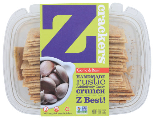 Z Crackers Crackers Garlic & Basil – Blossom Goods