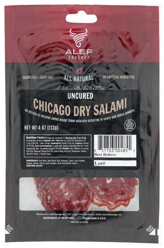 Alef Sausage Salami Chicago Dry – Blossom Goods