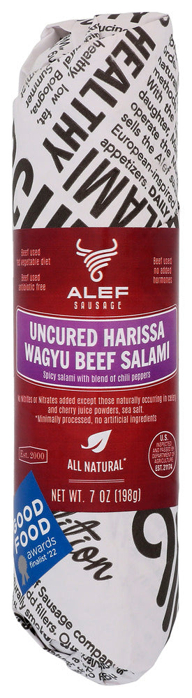 Alef Sausage Salami Harissa Wagyu – Blossom Goods