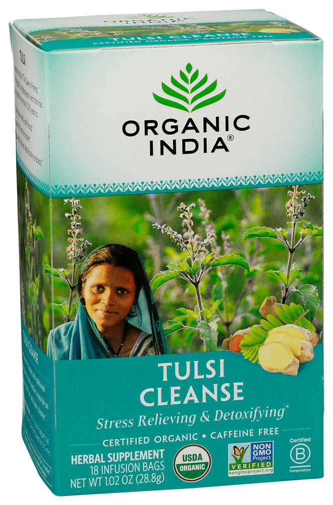 Organic India Tea Tulsi Cleanse Org – Blossom Goods