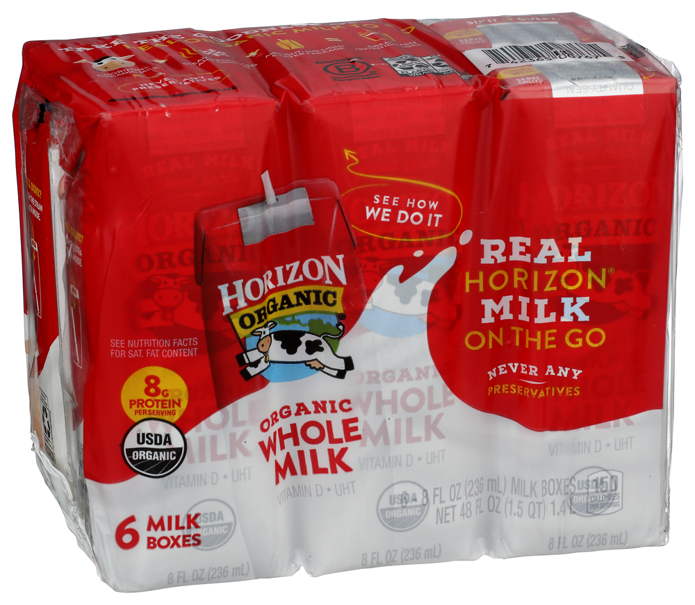 Horizon Milk Whole Plain 6pk – Blossom Goods