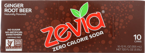 Zevia Soda Ginger Root Beer 10pk – Blossom Goods