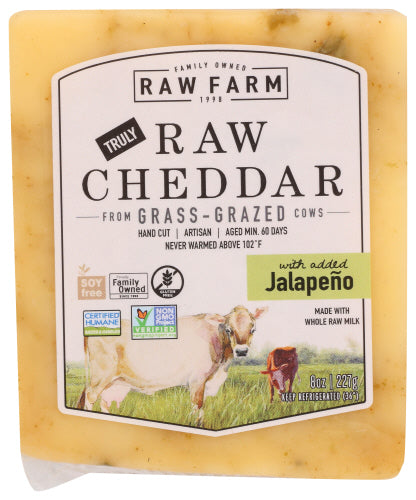 Raw Farm Cheese Jal Cheddar Block – Blossom Goods